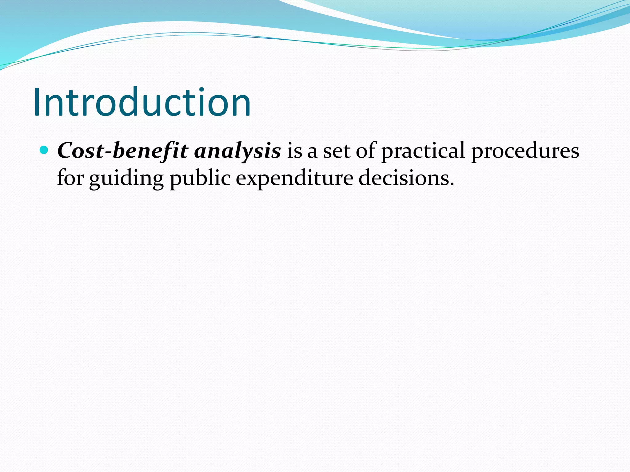 Cost benefit analysis (environmental impact assessment) | PPTX