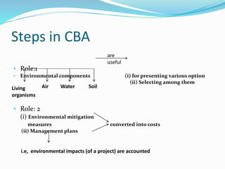 Cost benefit analysis (environmental impact assessment) | PPTX