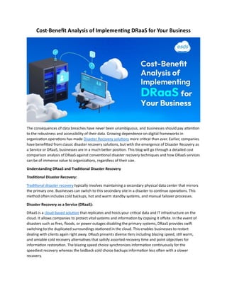 Cost-Benefit Analysis of Implementing DRaaS for Your Business.pdf