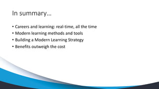 Cost benefit analysis of modern learning methods | PDF | Career Advice ...