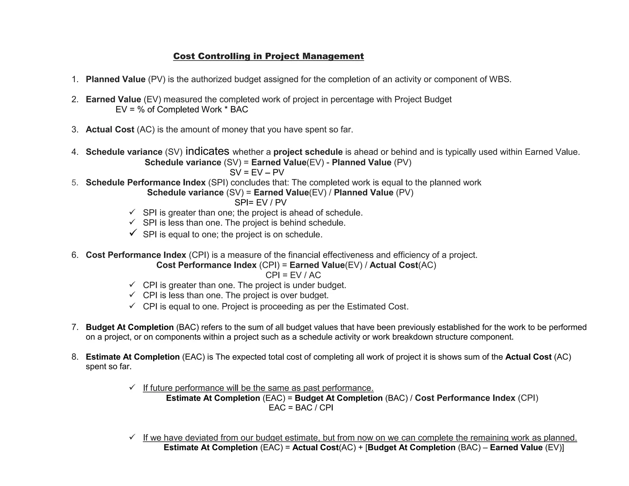 Cost Controlling And Forecasting of Project.pdf