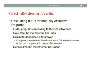 Cost Effectiveness Analysis in Health Care | PDF