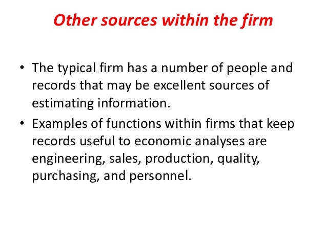 Cost Estimation Techniques Cost Estimation Techniques