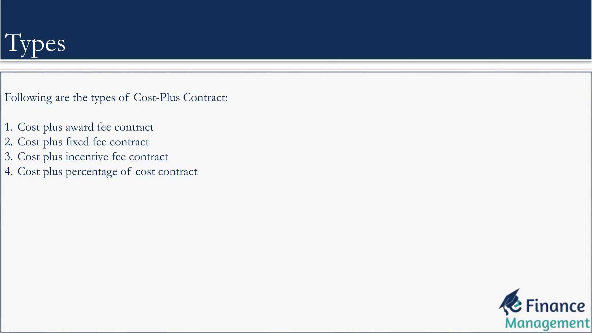 Cost Plus Contract | PPTX