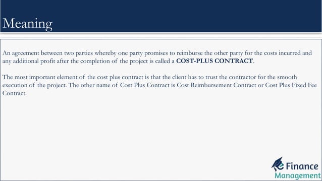 Cost Plus Contract | PPTX