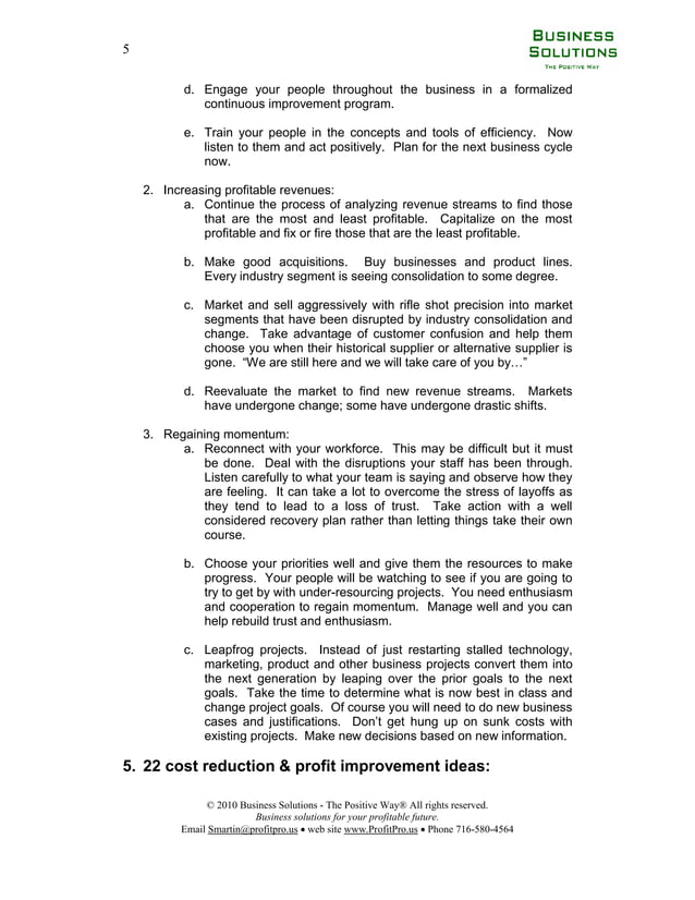 Cost reduction-report | PDF