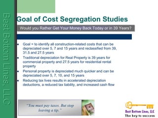 Cost Segregation Study | PDF