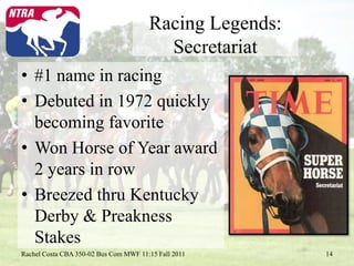 Thoroughbred Horse Racing | PPTX | Equine Sports | Sports