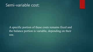 Cost accounting and its classification | PPTX