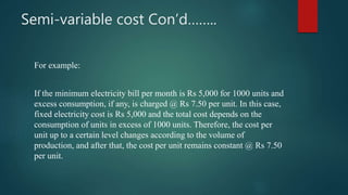 Cost accounting and its classification | PPTX