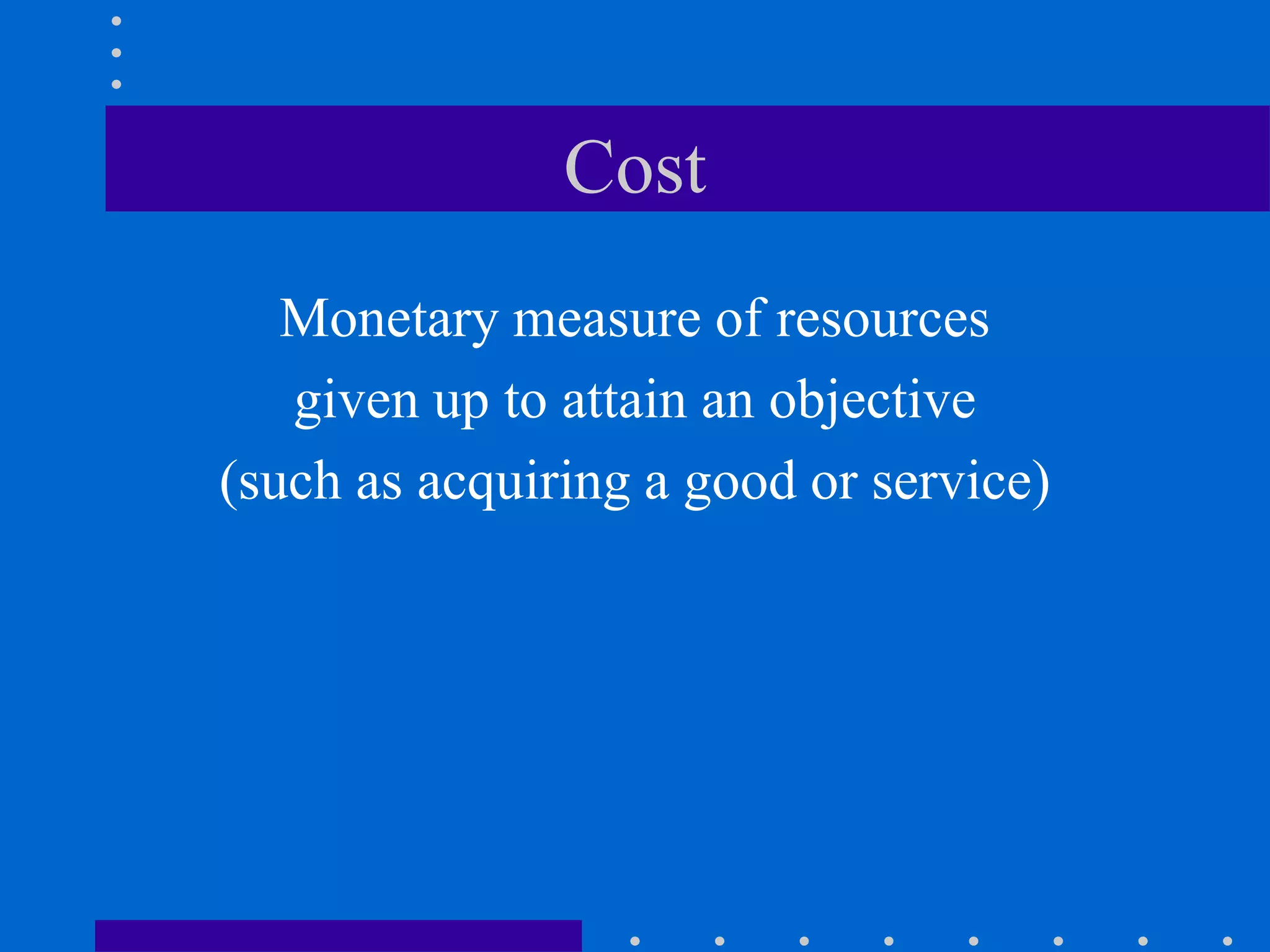 organizational cost flows | PPT