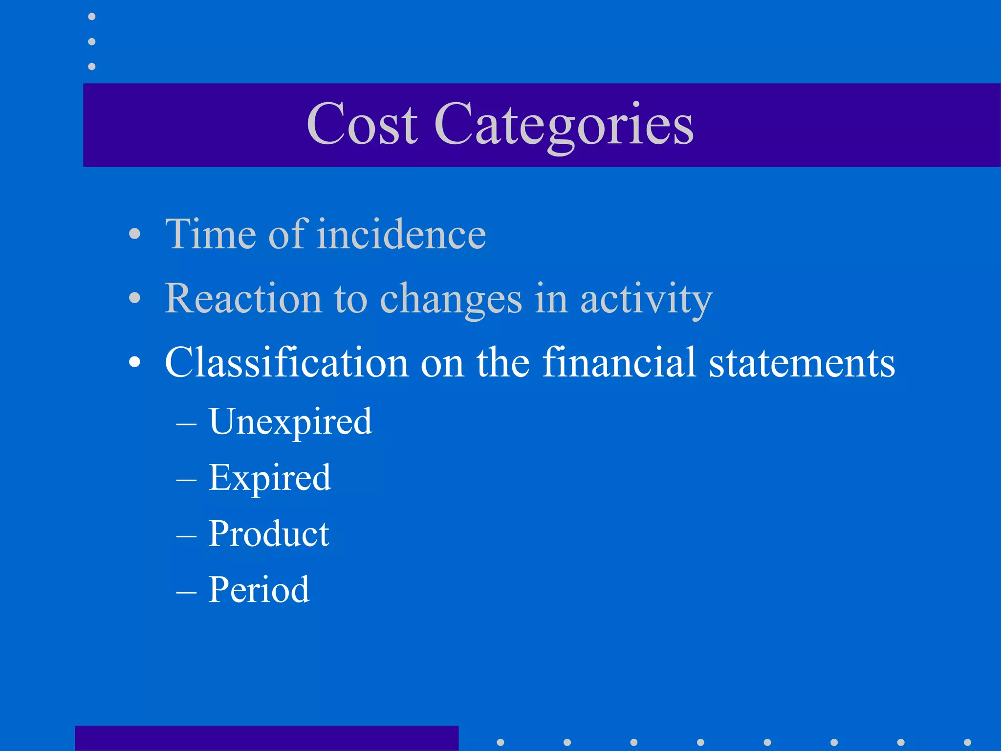 organizational cost flows | PPT