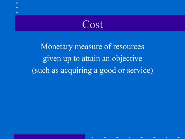 organizational cost flows | PPT
