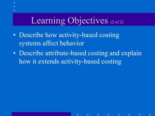 Activity-Based Cost Systems for Management | PPT