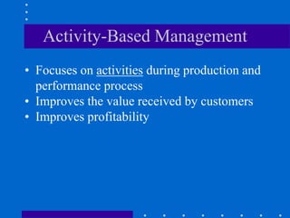 Activity-Based Cost Systems for Management | PPT