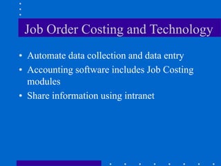 Job Order Costing | PPT