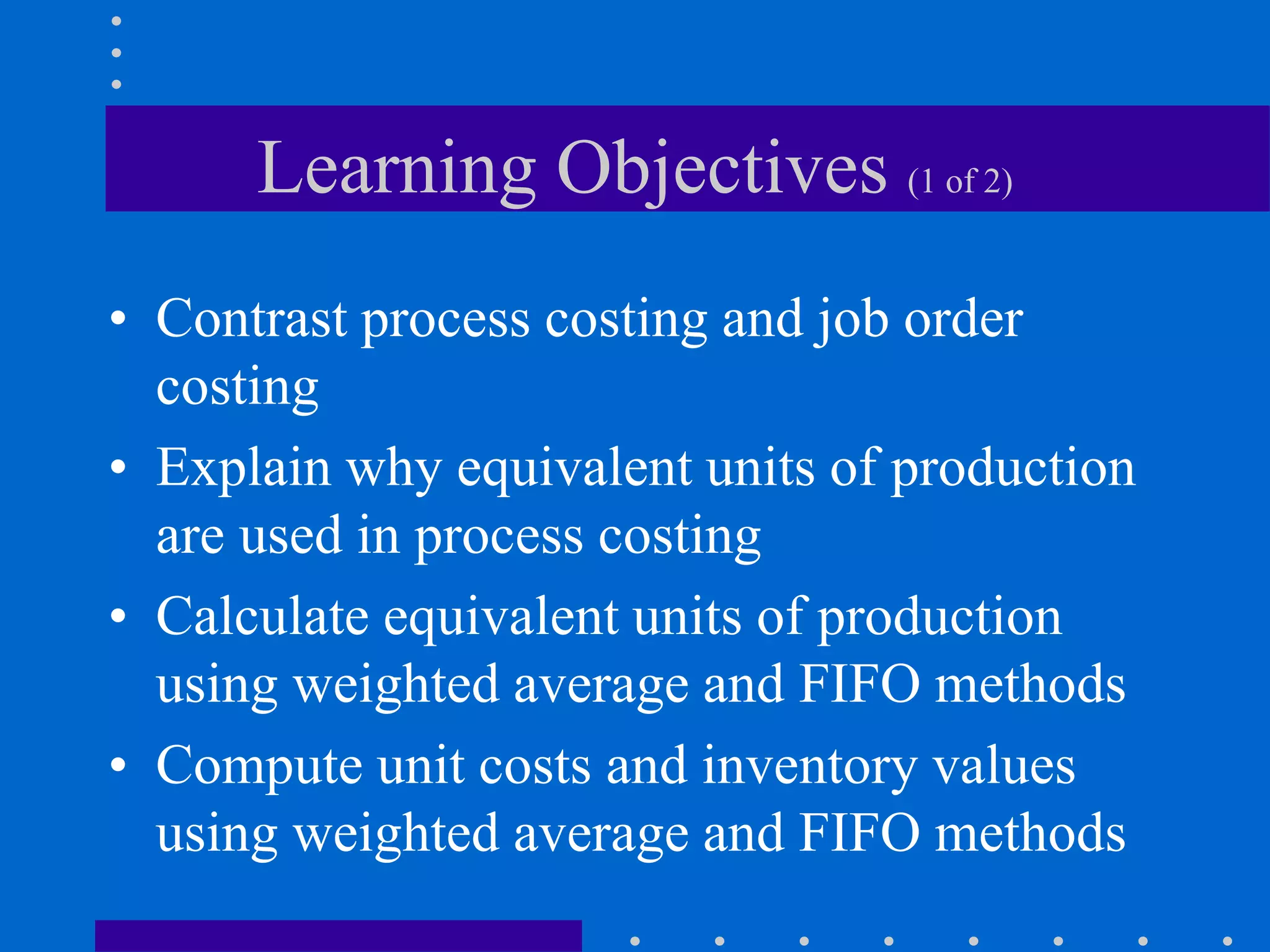 Process Costing | PPT