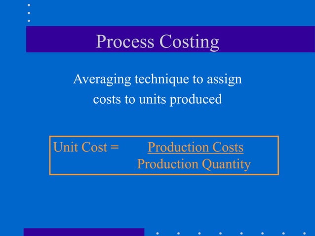 Process Costing | PPT