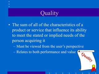 Implementing Quality Concepts | PPT