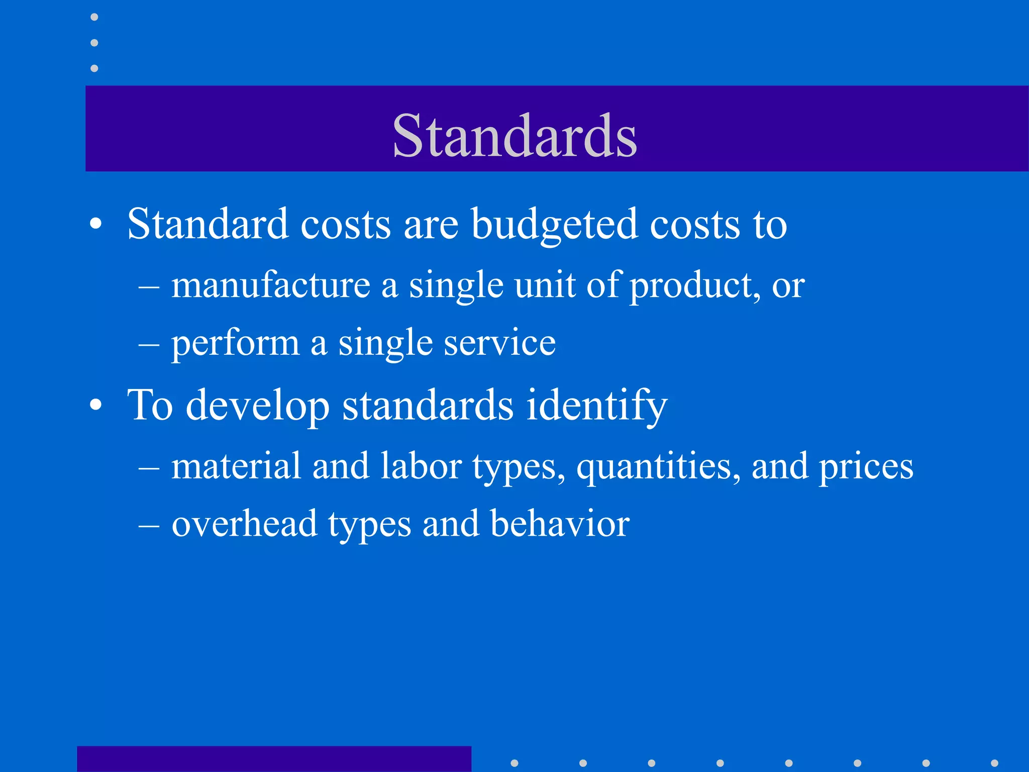 Standard Costing | PPT