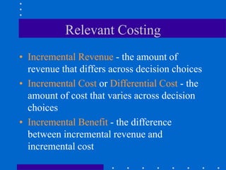 Relevant Costing | PPT