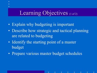 The Master Budget | PPT