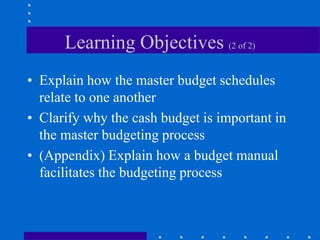 The Master Budget | PPT