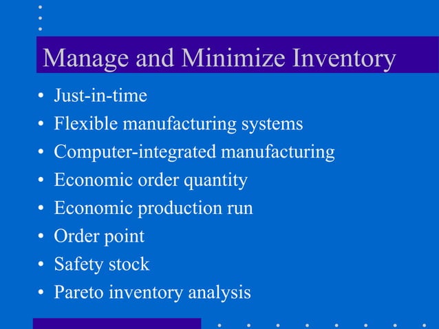 Innovative Inventory and Production Management Techniques | PPT ...