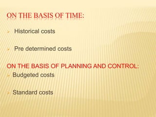 Cost Accounting meaning and objective... | PPT