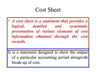 Cost accounting | PPT