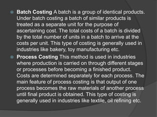 methods, techniques and system of costing | PPTX