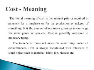Cost accounting | PPT