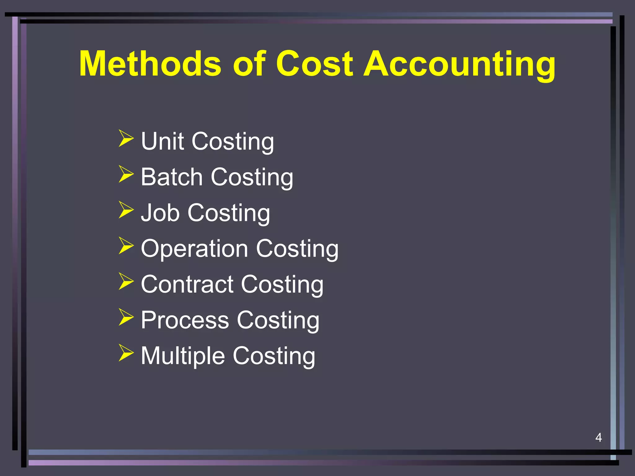 Overview of Cost accounting | PPT | Business Accounting & Finance ...