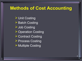 Overview of Cost accounting | PPT | Business Accounting & Finance ...