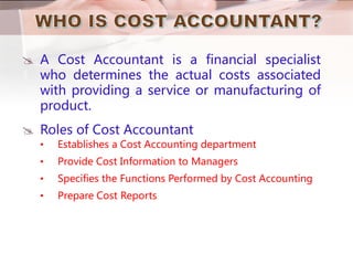 Cost accounting | PPTX
