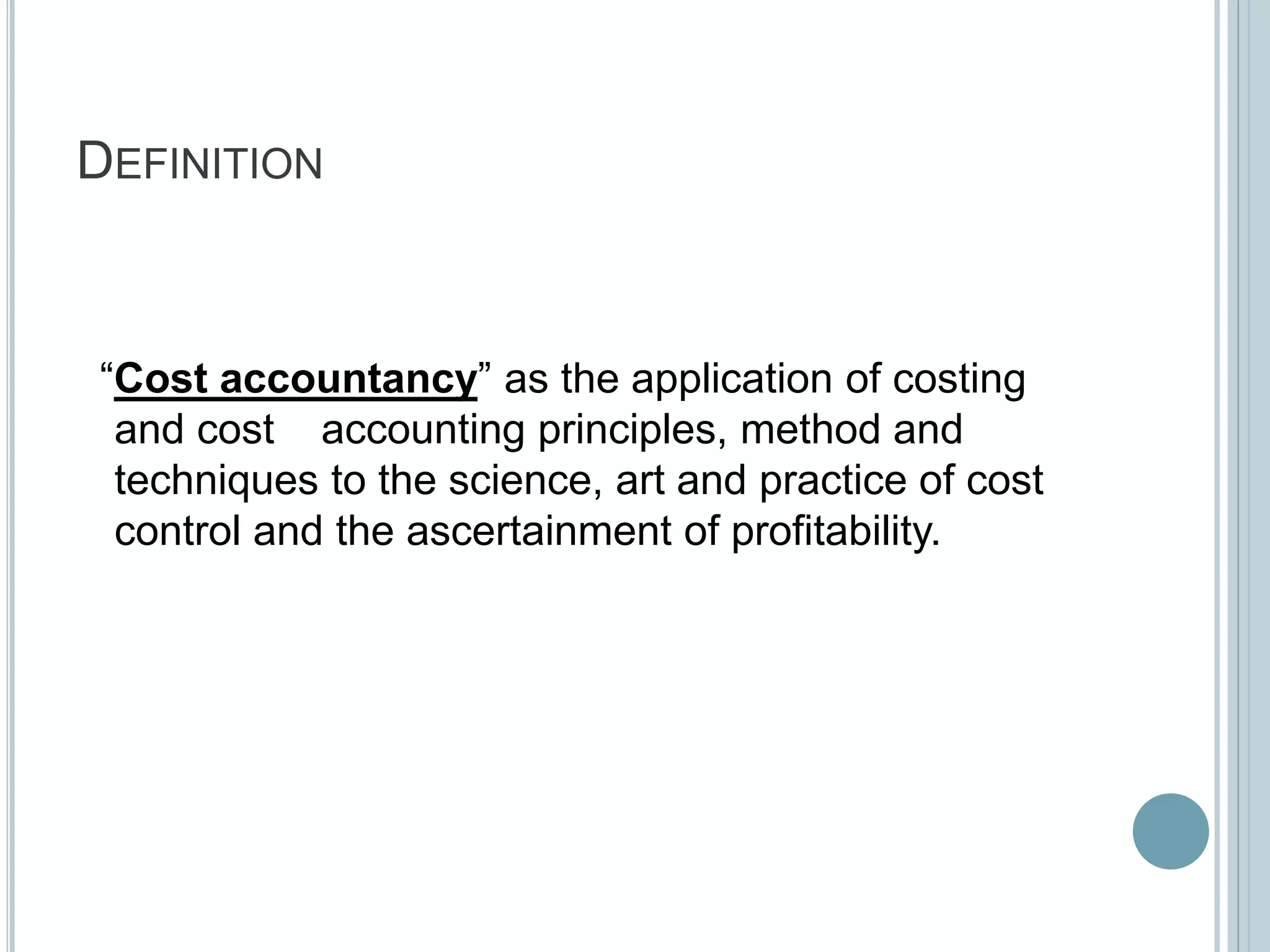 Cost accounting | PPTX
