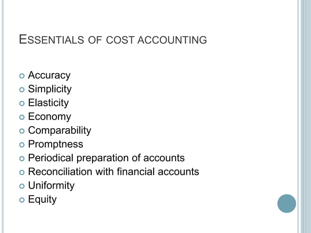 Cost accounting | PPTX | Business Accounting & Finance | Business