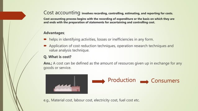 Cost accounting | PPT