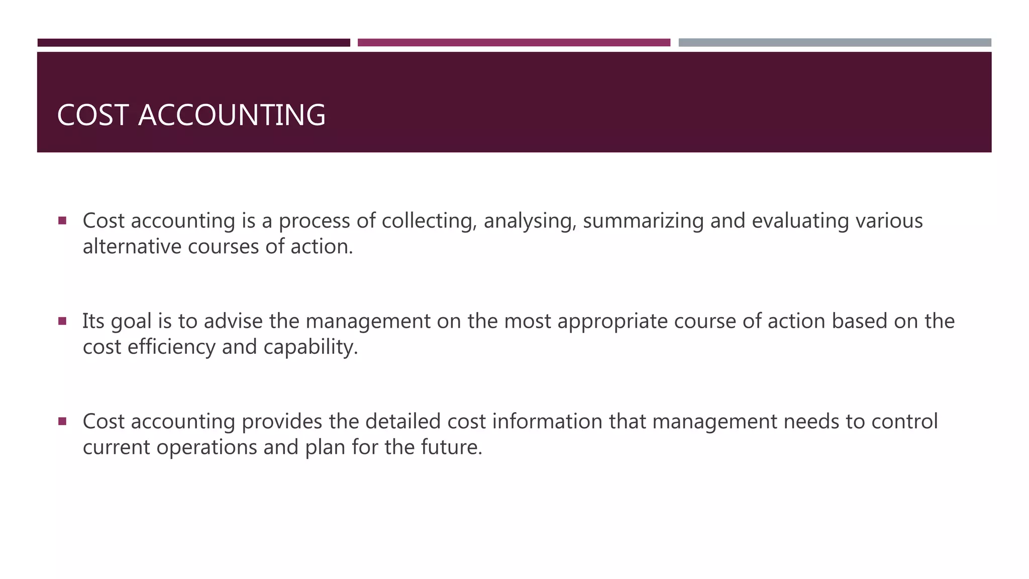 Cost accounting | PPT