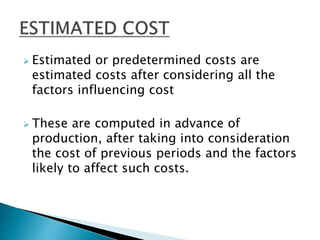 Cost accounting | PPTX