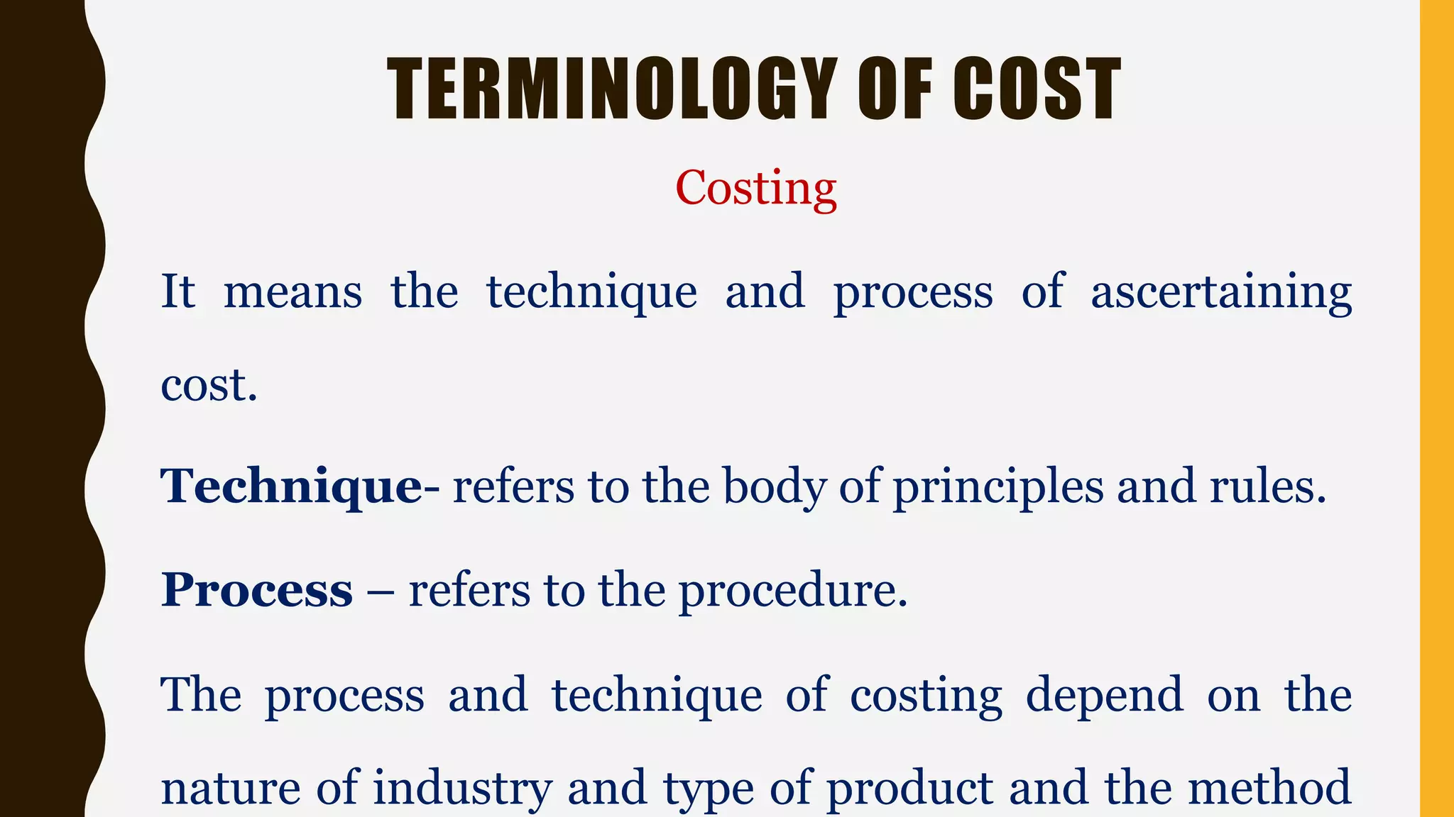 Cost accounting | PPTX