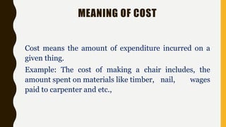 Cost accounting | PPTX | Business Accounting & Finance | Business