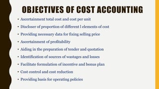Cost accounting | PPTX