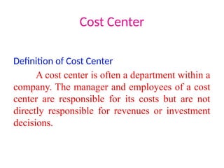 COST ACCOUNTING - COST SHEET, LIFO AND FIFO | PPTX