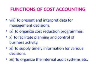 COST ACCOUNTING - COST SHEET, LIFO AND FIFO | PPT