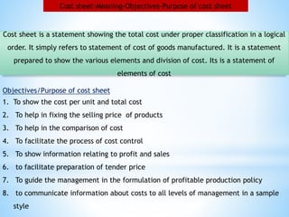 Cost accounting part 1 | PPTX