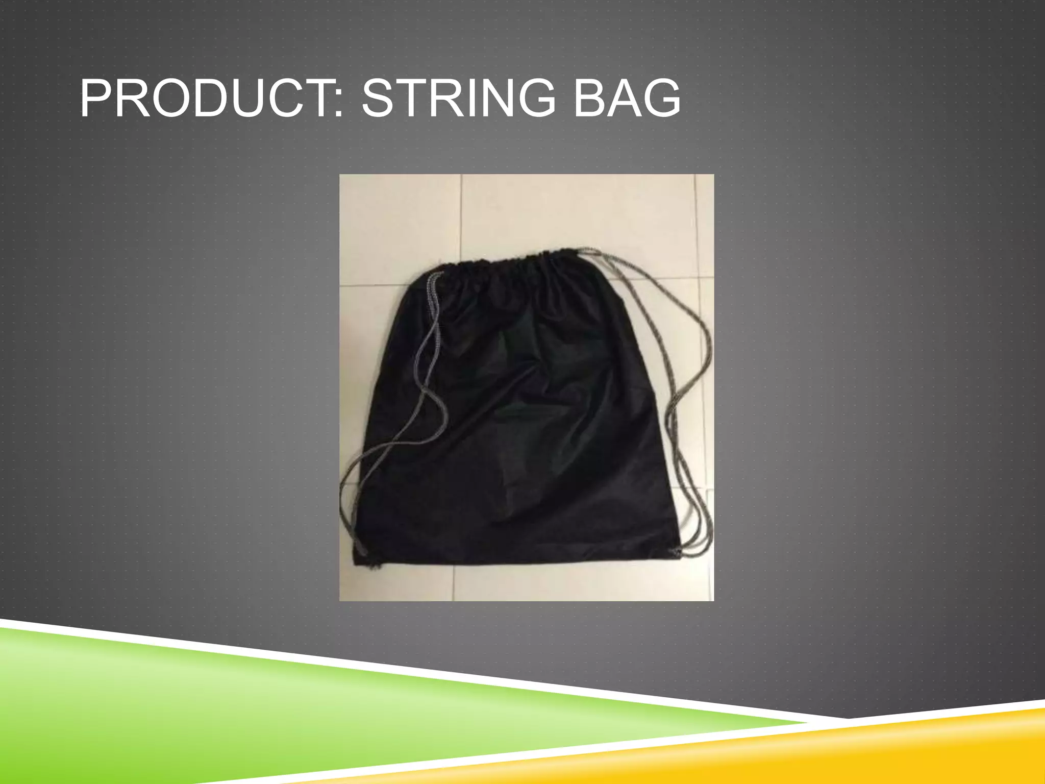 Cost accounting- string bag | PPT