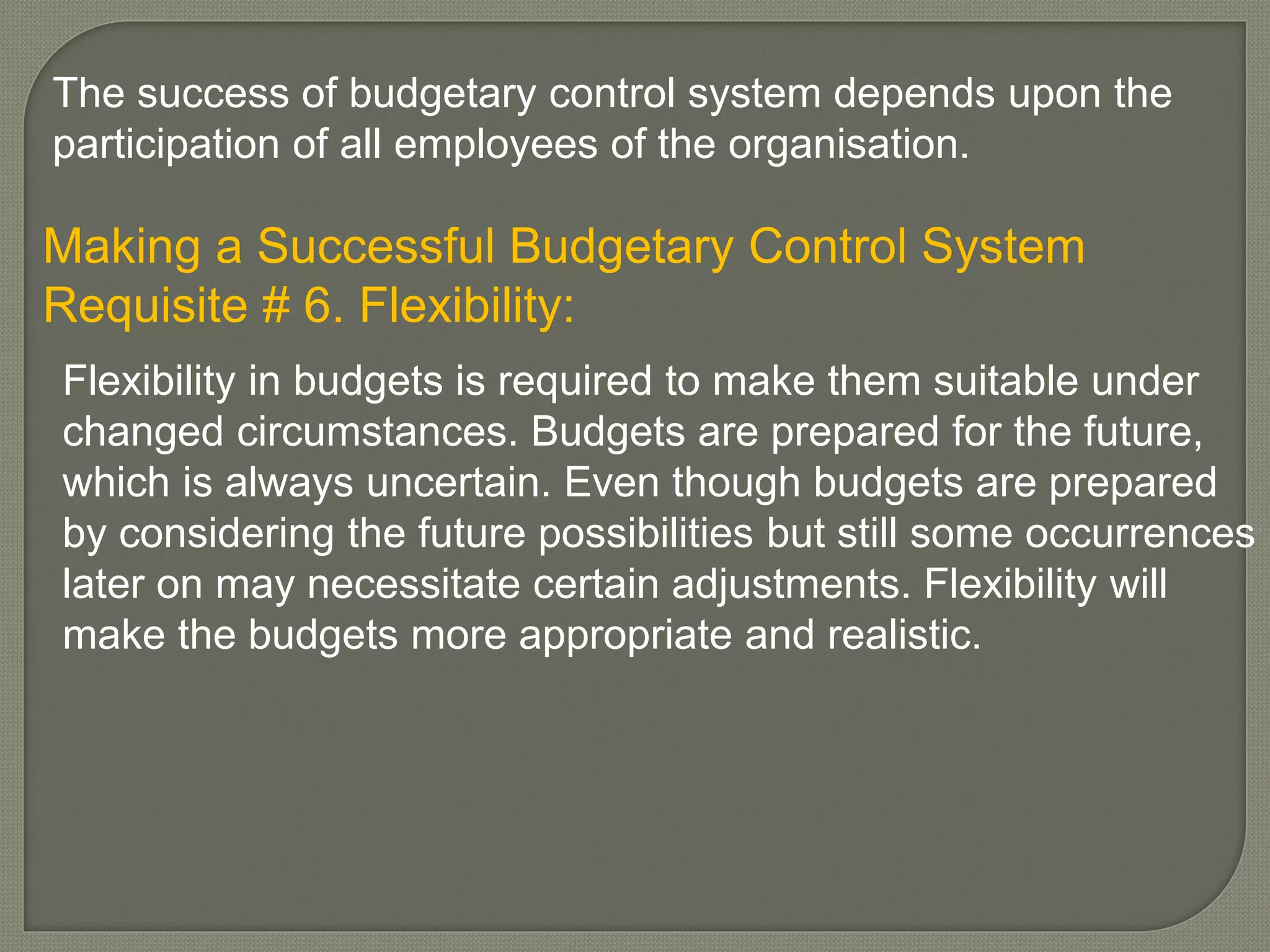 budgetary control | PPTX