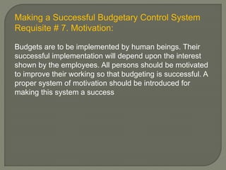 budgetary control | PPTX