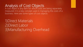 Cost accounting and analysis | PPTX | Business | Business and Finance